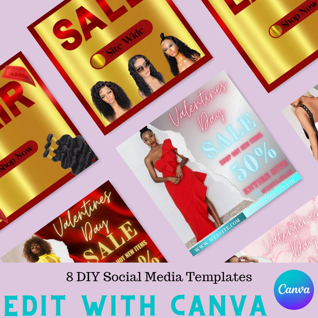 DIY Editable Beauty Instagram Post Canva Template Beauty Etsy