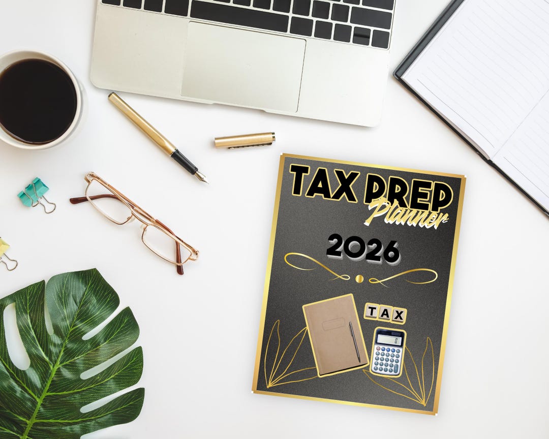 2026 Tax Prep Planner | Printable Tax Organizer | IRS Deadlines, Income ...