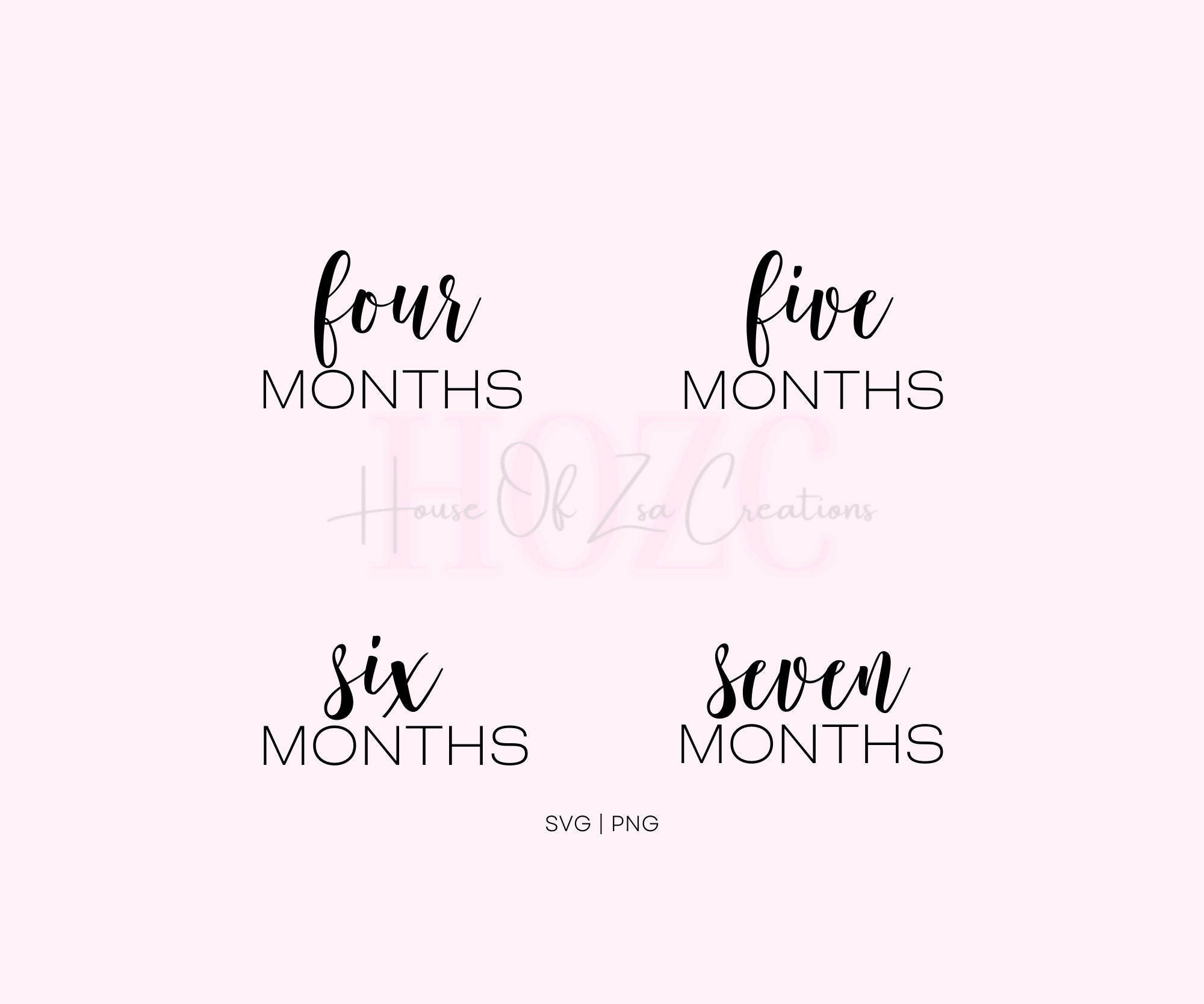 13 Baby Milestone SVG & PNG Bundle | PNG | Baby Gift | Baby Milestone ...