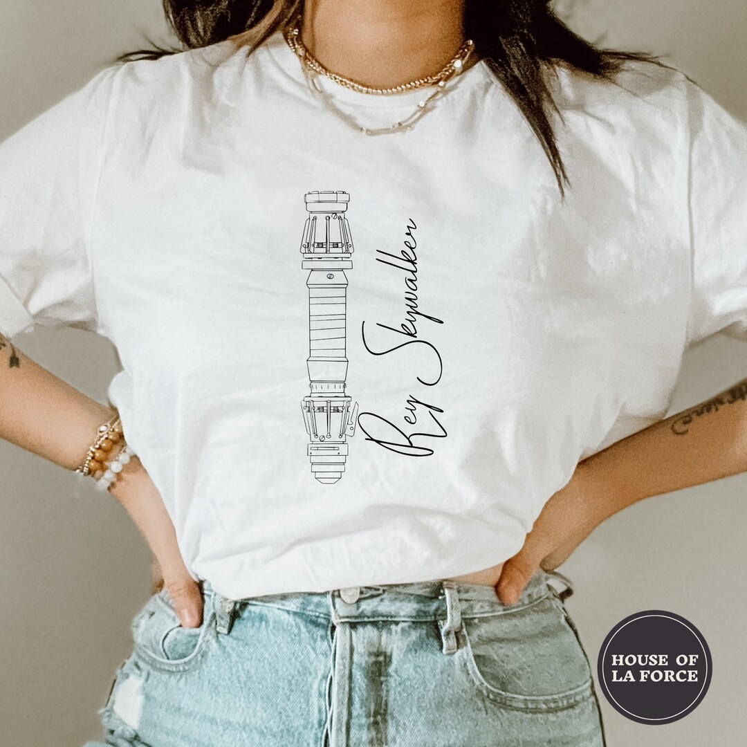 Rey Skywalker Lightsaber Shirt, Star Wars Shirt, Jedi Shirt, Star Wars ...