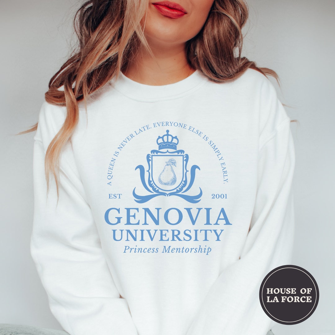 Genovia University Sweatshirt, Princess Diaries, Genovia Sweatshirt ...