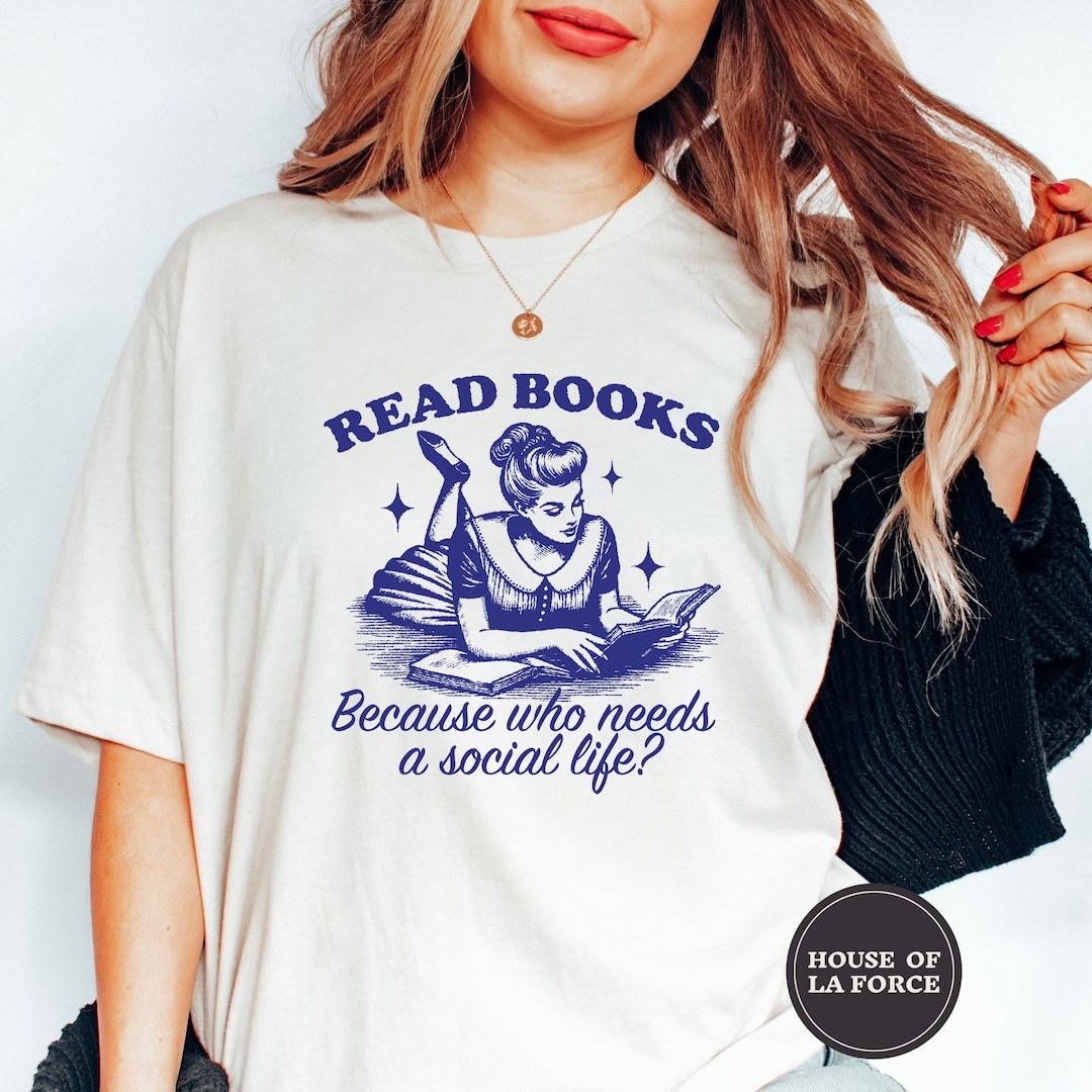 Antisocial Book Shirt, Death by TBR, Book Shirt, Book Club, Reading ...