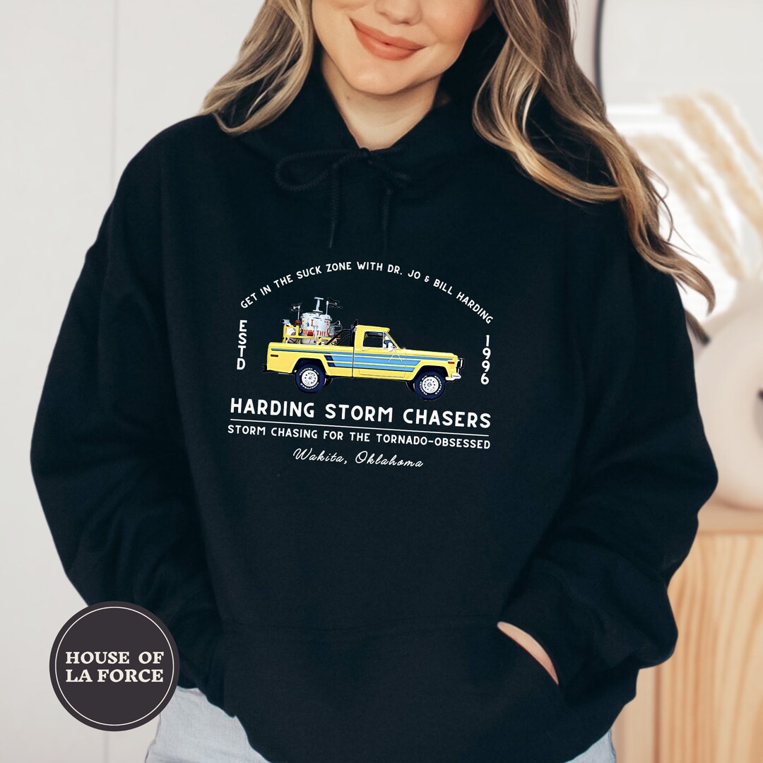 Harding Storm Chasers Hooded Sweatshirt, Twister Movie, 90s Movies ...