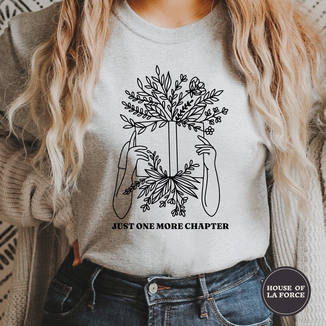 One More Chapter Book Shirt, Book Club Shirt, Reading Shirt, Book Lover ...