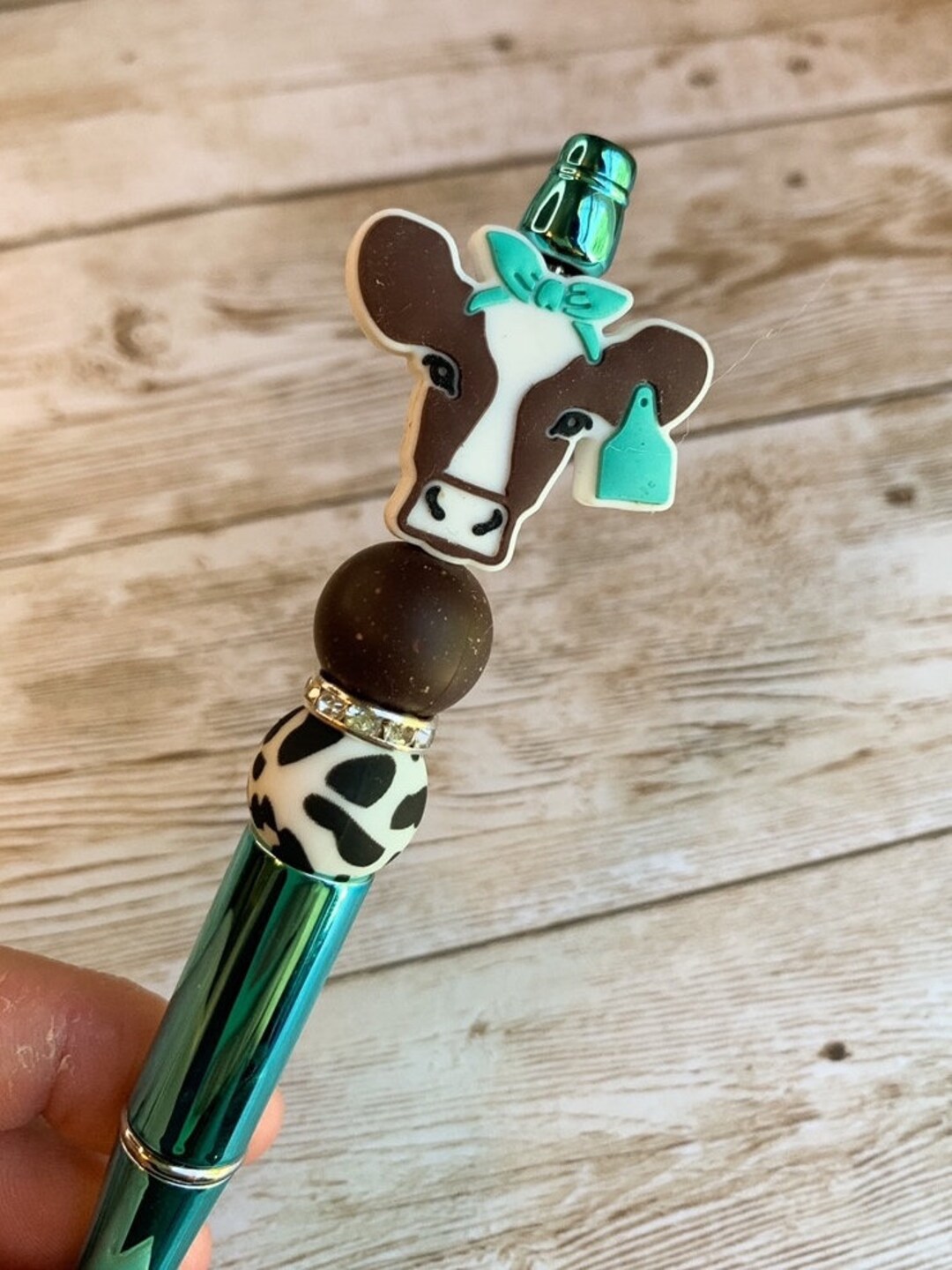 Beaded Pen | Silicone Beaded Pen | Farm Animal Pen | Cow Pen | Novelty ...