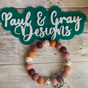 Fall Keychain, Autumn Prints, Wristlet Keychain, Gifts for Women, Fall ...