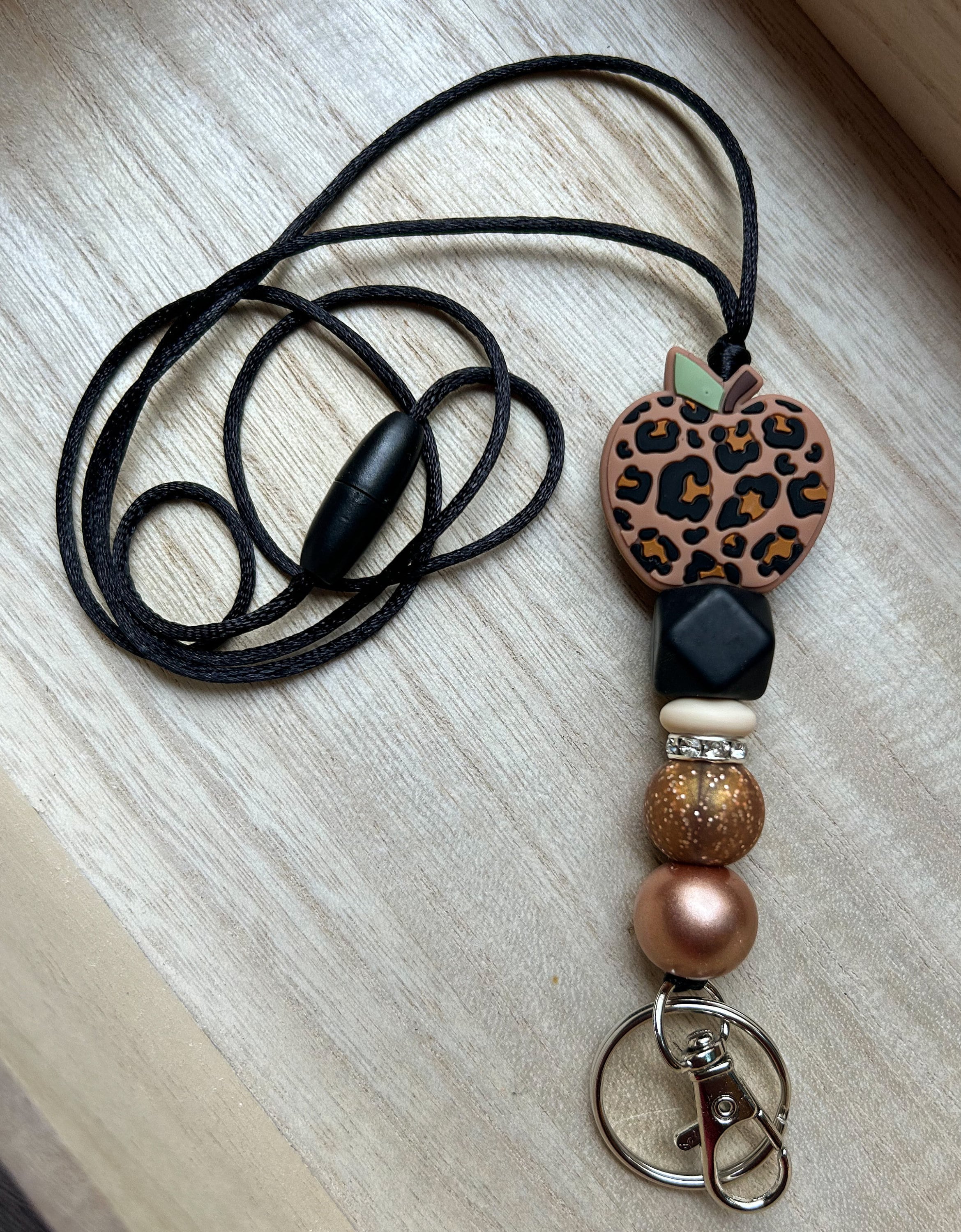 Apple Lanyard Teacher Lanyard Back to School Teacher Gift School ...