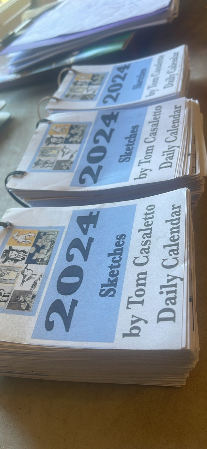 2024 Daily Calendar of Original ART Now UNGLUED 50% New Art for 2024, 1 ...