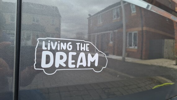 Living the Dream Vanlife Decal Sticker Vanlife VW Camper - Etsy