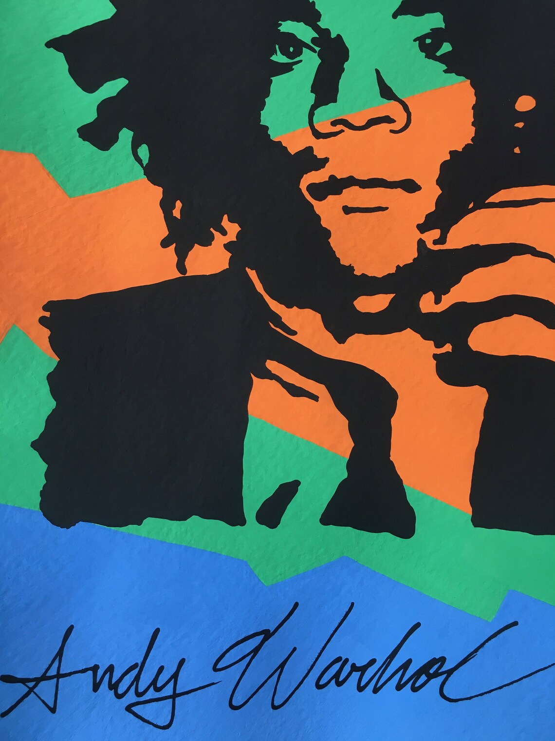 Andy Warhol. Jean-michel Basquiat. Watercolor on Paper. Pop Art ...