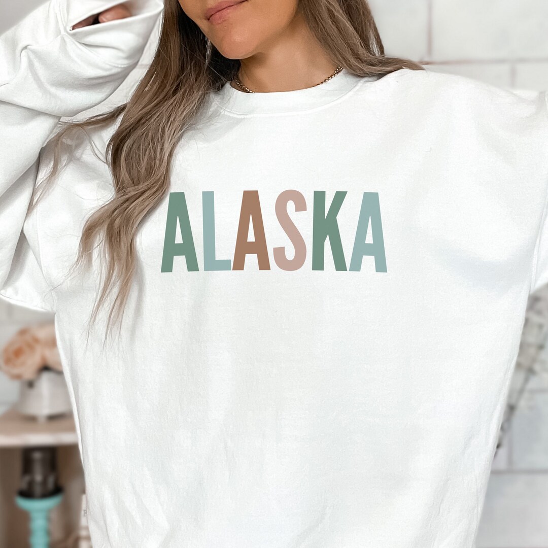 ALASKA Fan Sweatshirt | Alaska Gift | AK College Student Gift | AK ...