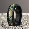 Moss Agate Men's Wedding Band, Moss Agate Ring, Whiskey Barrel Wedding ...