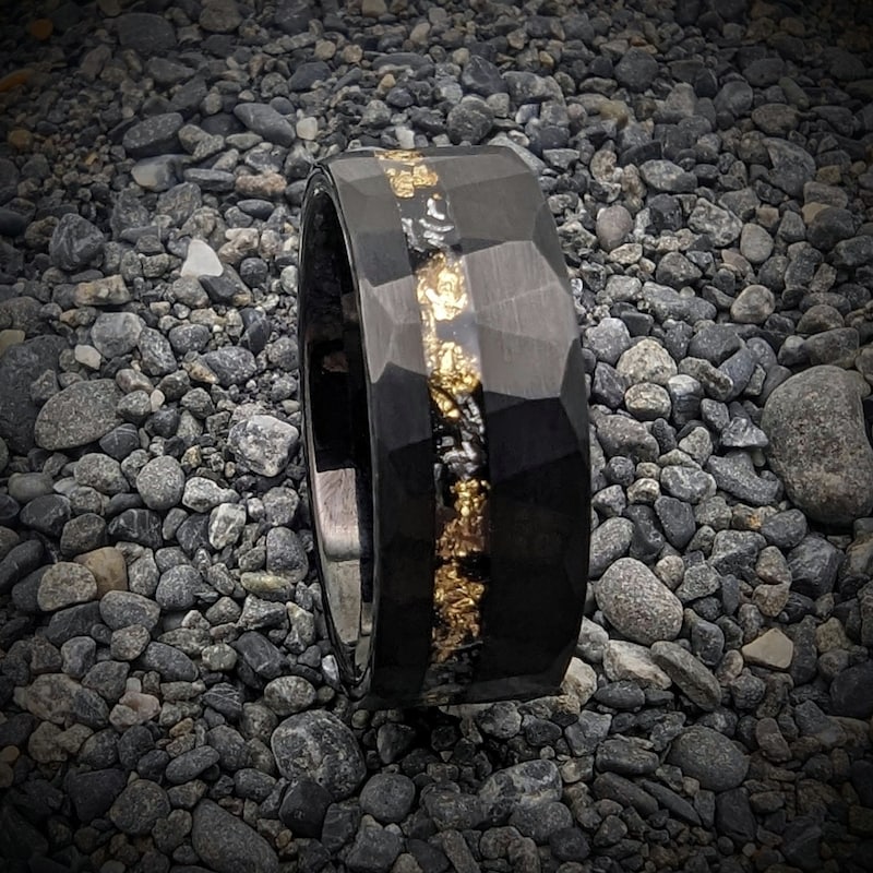 Mens Meteorite Ring - Etsy