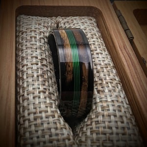 Fishing Line Ring, Fishing Line Wedding Band, Fishing Ring With Whiskey ...