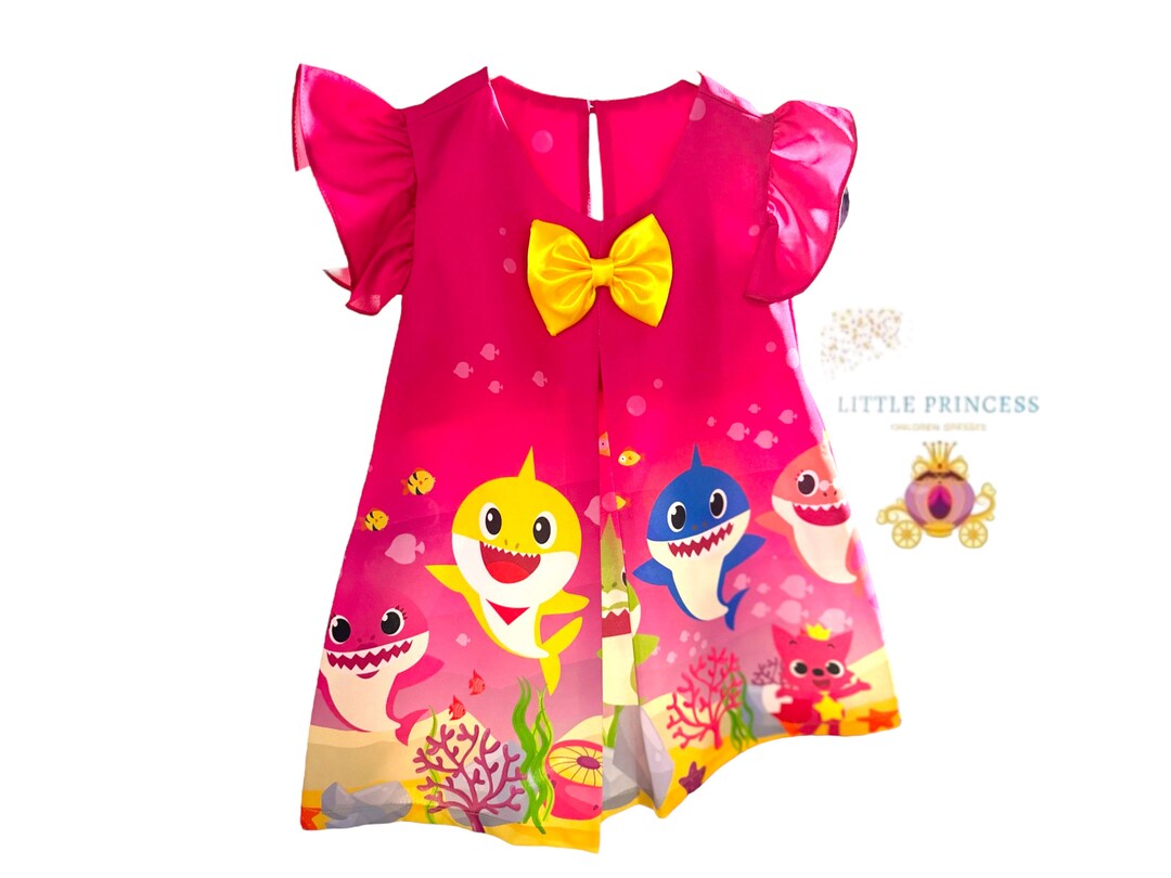 Baby Shark Minnie Mouse Inspired Girl Costume, Inspired Dress, Toddler ...