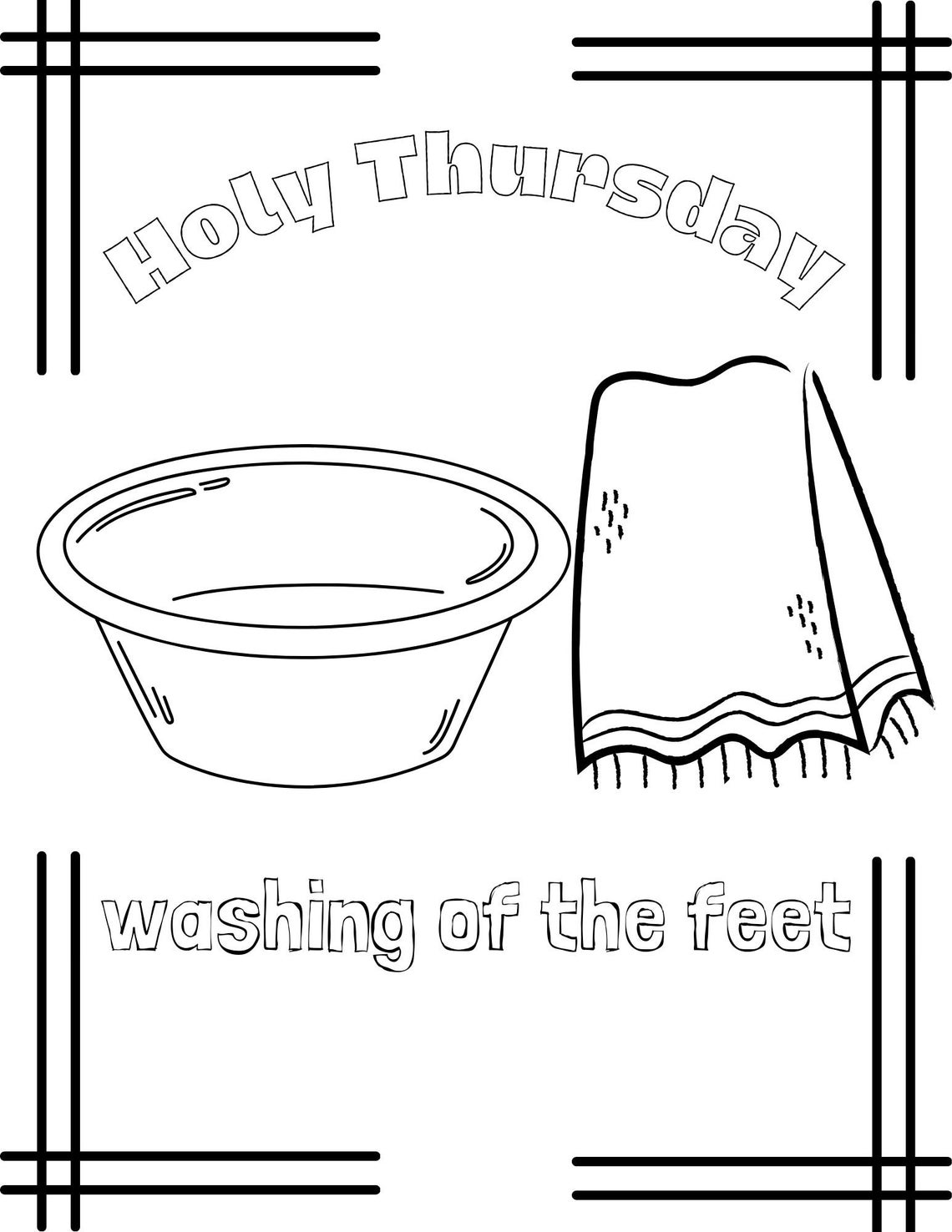Triduum / Holy Week Catholic Coloring Pages - Etsy