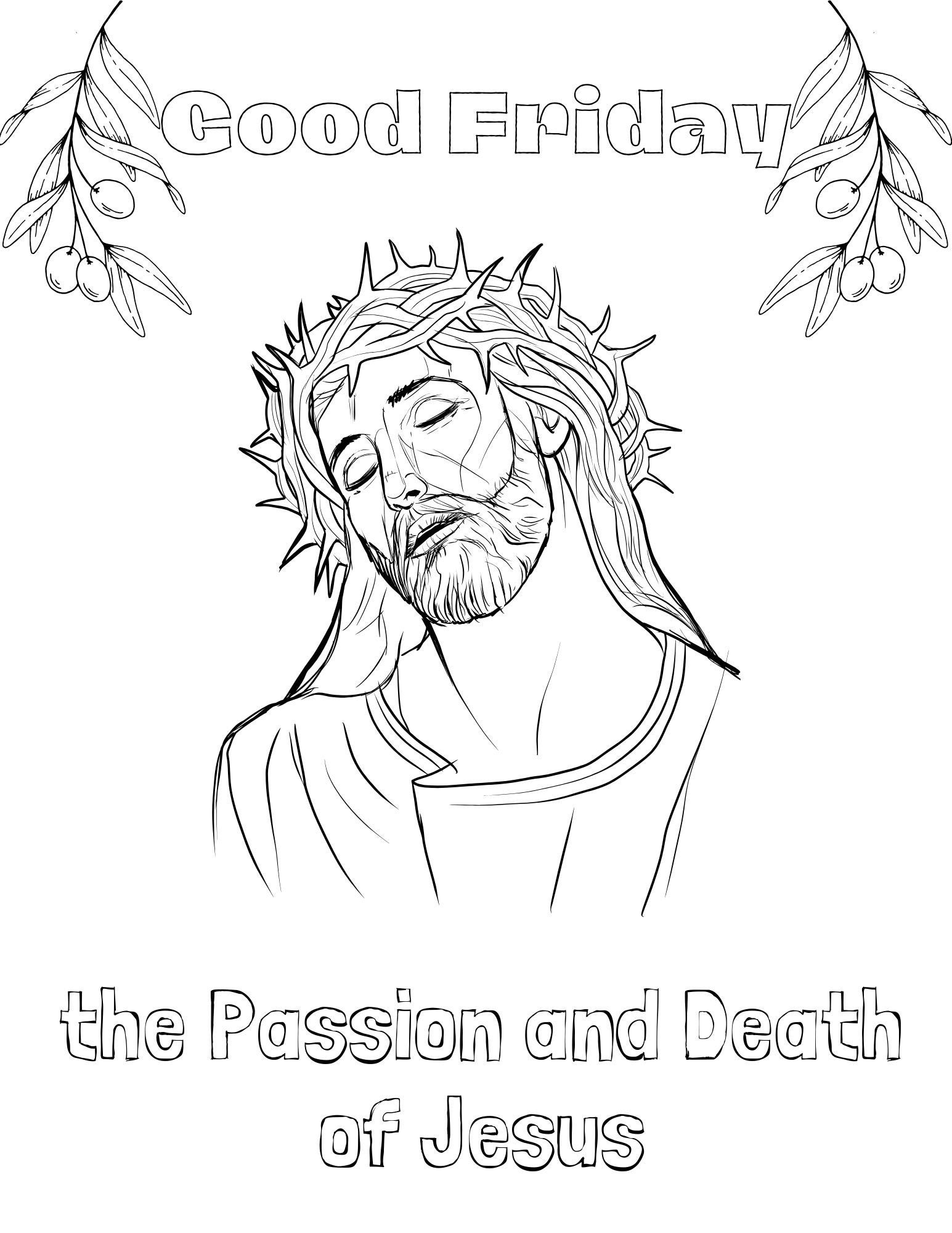Triduum / Holy Week Catholic Coloring Pages - Etsy