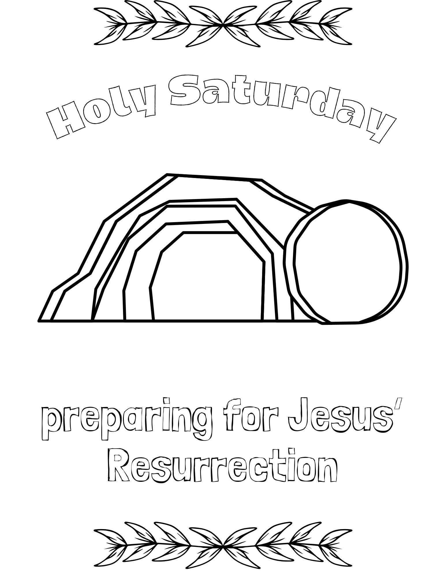 Triduum / Holy Week Catholic Coloring Pages - Etsy