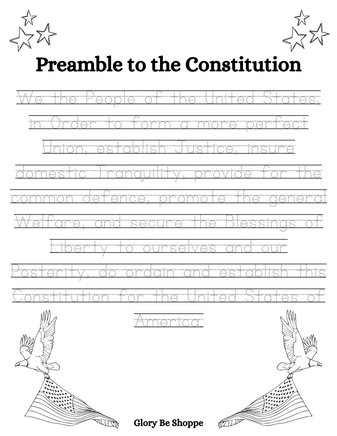 Learn to Write AMERICA Coloring Sheets - Pledge of Allegiance ...