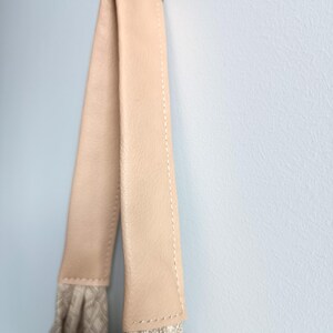 Beige Origami Tote Bag With Leather Strap – Large Slouchy Canvas ...