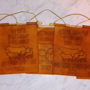 Leather Livestock Award Banner - Etsy