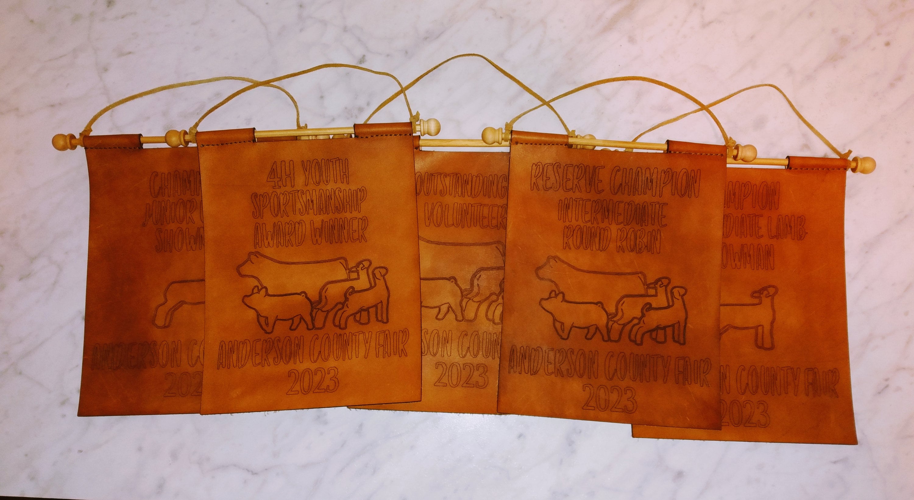Leather Livestock Award Banner - Etsy