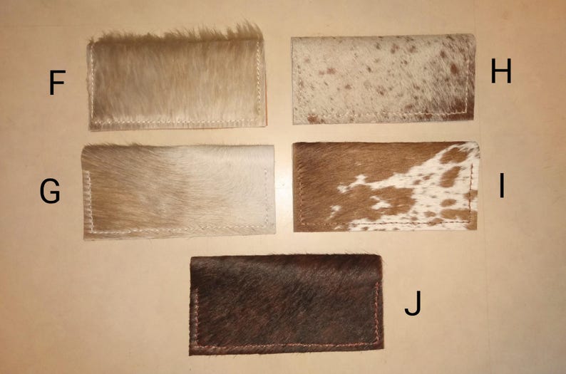 Cowhide Check Book Cover - Etsy