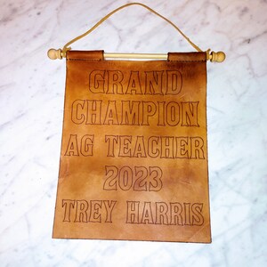 Leather Livestock Award Banner - Etsy