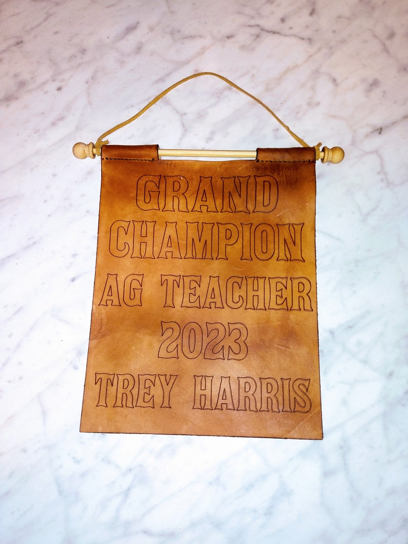 Leather Livestock Award Banner - Etsy