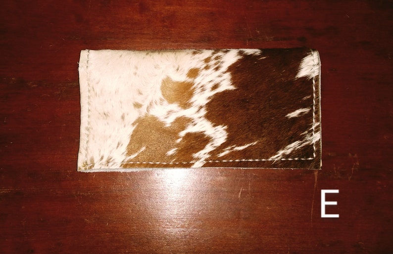 Cowhide Check Book Cover - Etsy