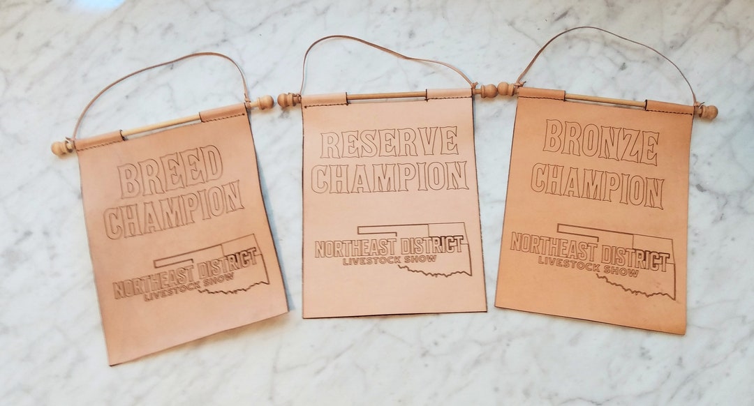 Leather Livestock Award Banner - Etsy