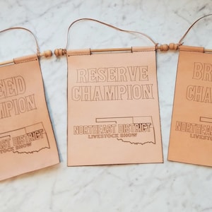 Leather Livestock Award Banner - Etsy