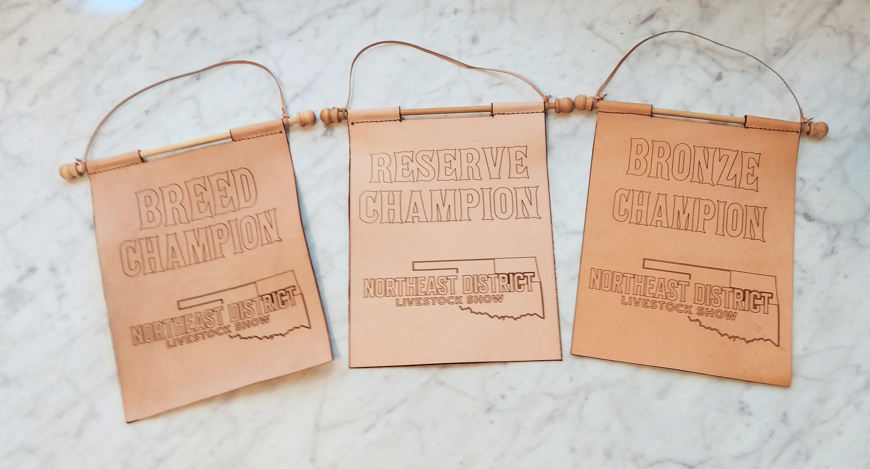 Leather Livestock Award Banner - Etsy