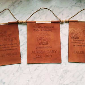 Leather Livestock Award Banner - Etsy
