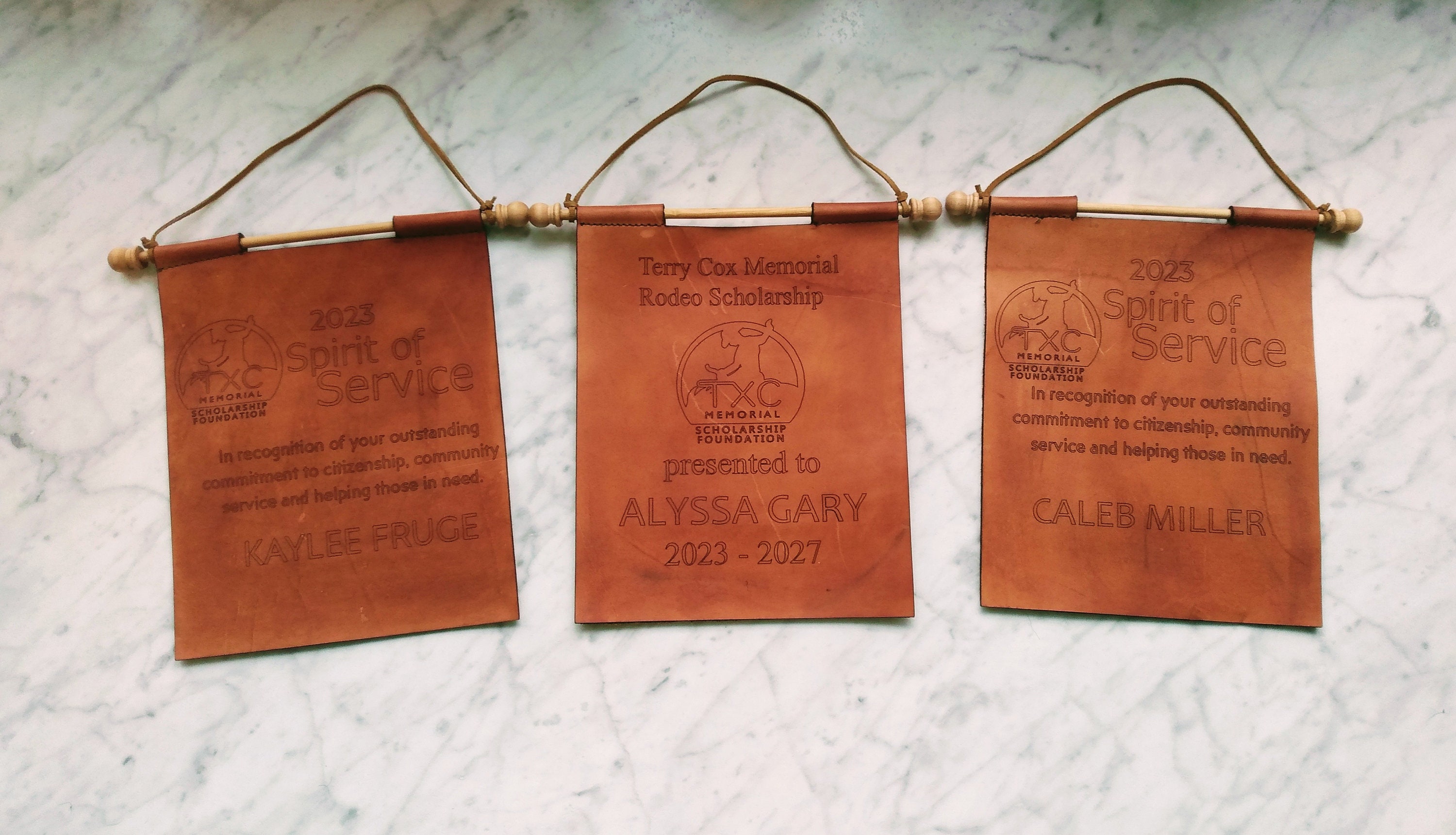 Leather Livestock Award Banner - Etsy
