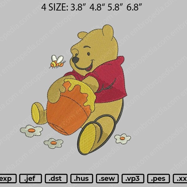 Machine Embroidery Designs Winnie the Pooh - Etsy