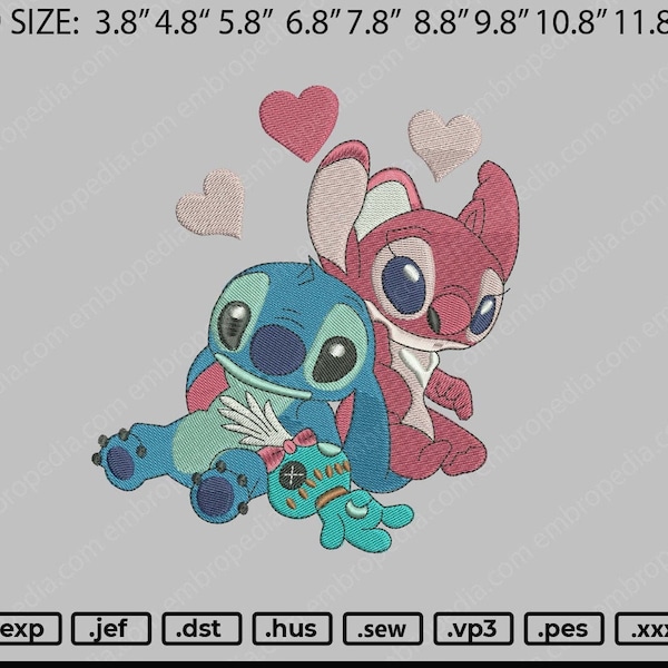 Lilo and Stitch Embroidery Design - Etsy