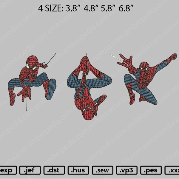 Spiderman Embroidery Design - Etsy