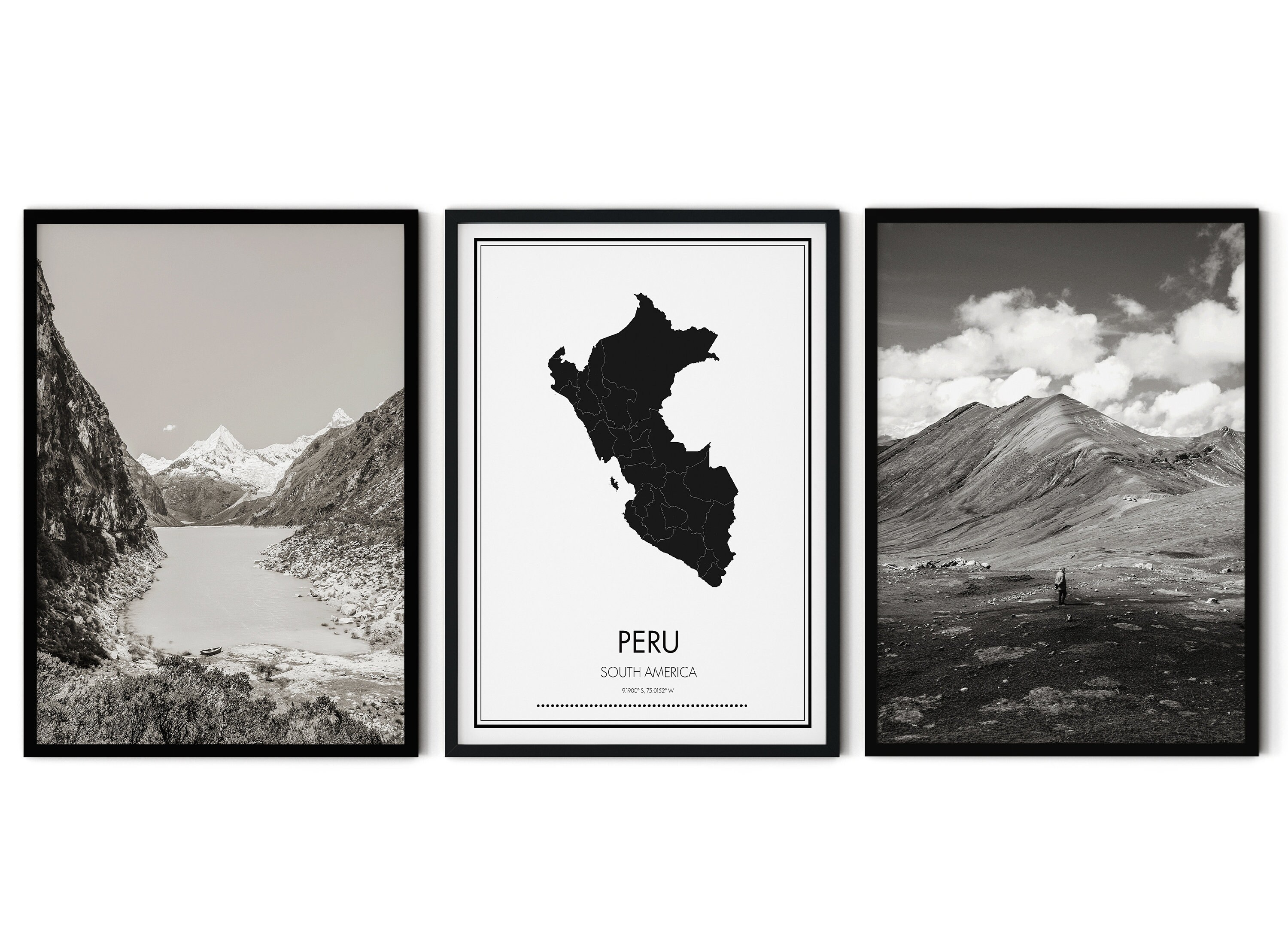 Peru City Art Prints, Peruvian Art, Peru Artwork, Peru Wall Art Set of ...