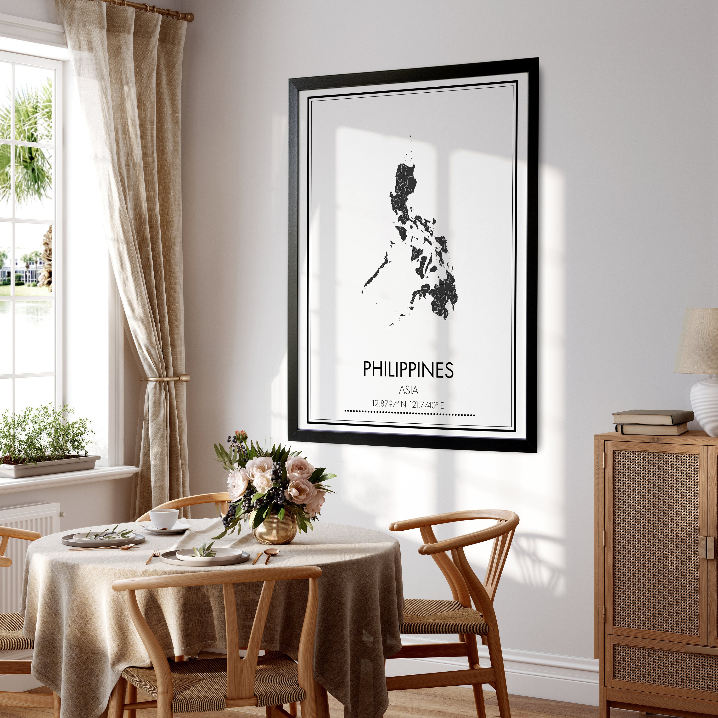 Philippines Map Print, Philippines Map, Philippines City Map Print ...