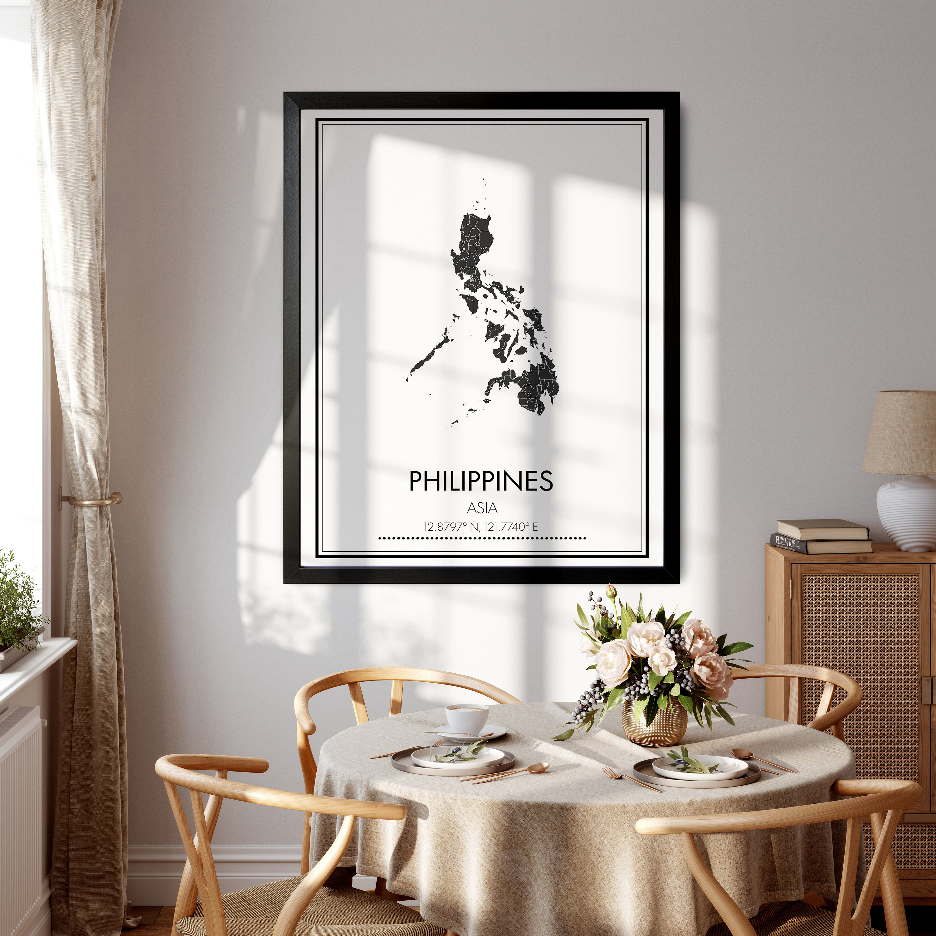 Philippines Map Print, Philippines Map, Philippines City Map Print ...