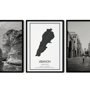 Lebanon City Art Prints, Lebanon Artwork, Lebanon Wall Art Set of 6 ...