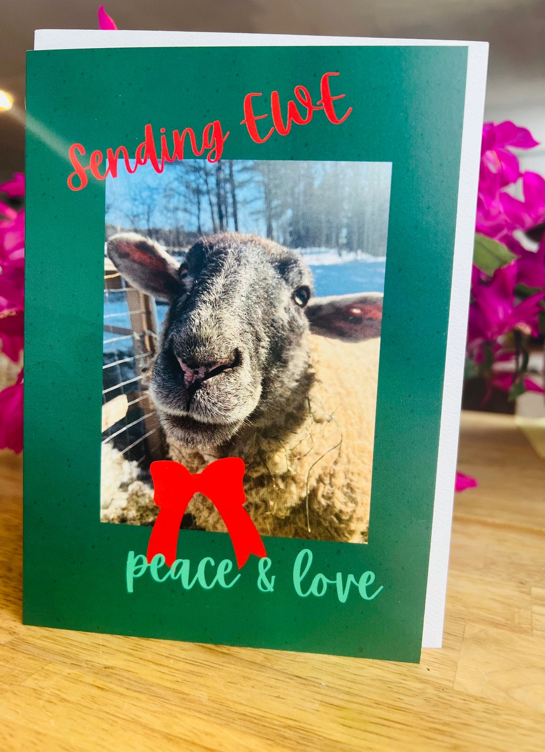 Sheep Cards - EWE Cards - "sending EWE Peace & Love" - Chrsitmas ...