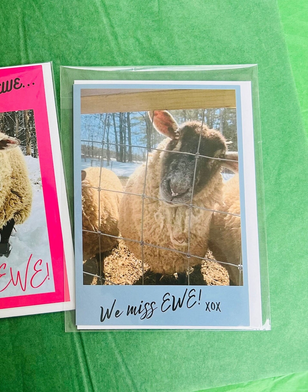Sheep Card EWE Cards we Miss Ewe - Etsy
