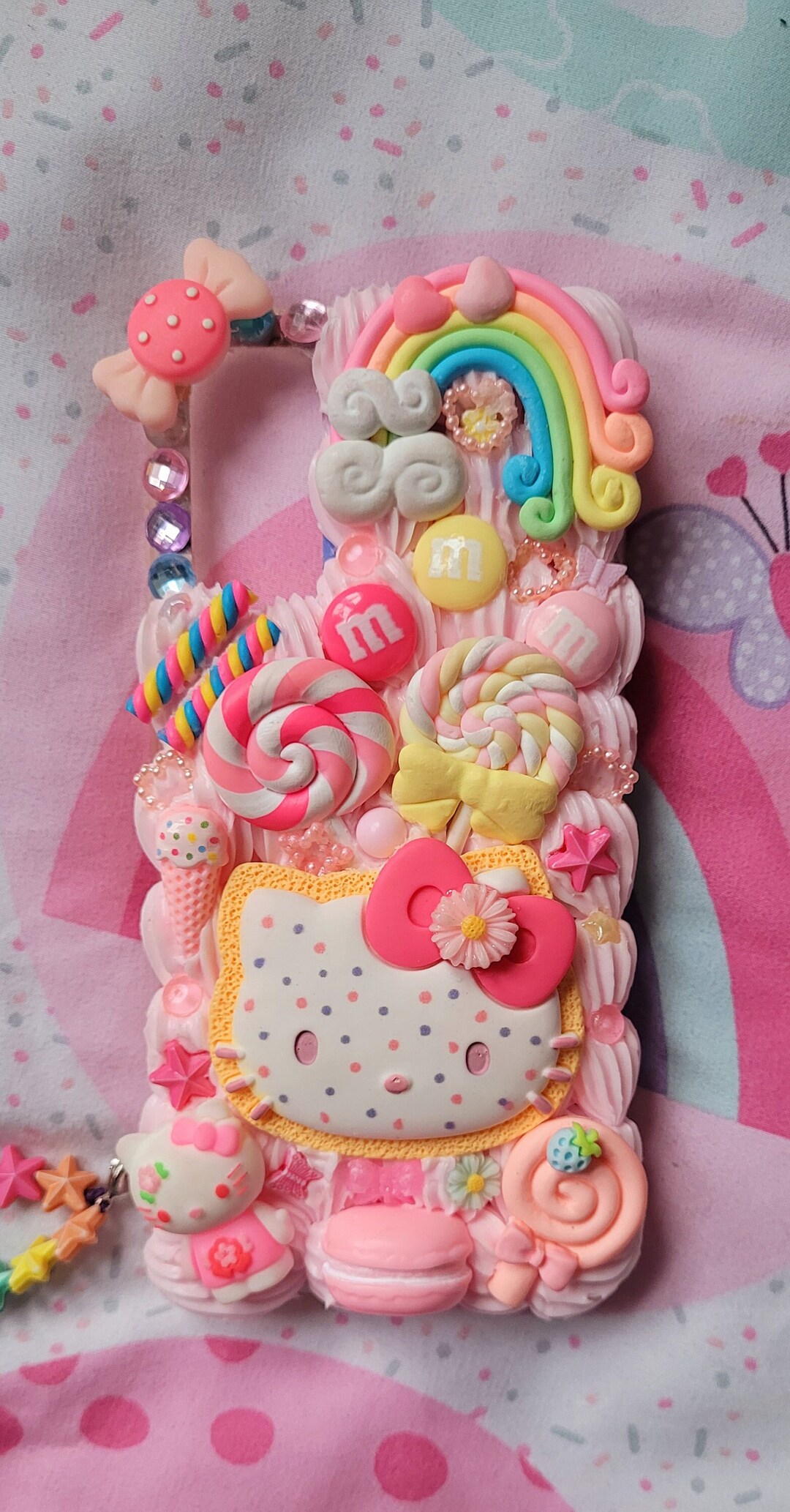 Kawaii Kitty Pink Candy Decoden Phone Case for iPhone Samsung - Etsy