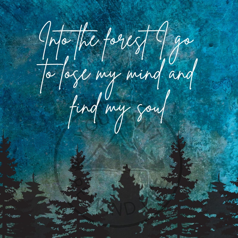 Into the Forest I Go - Etsy