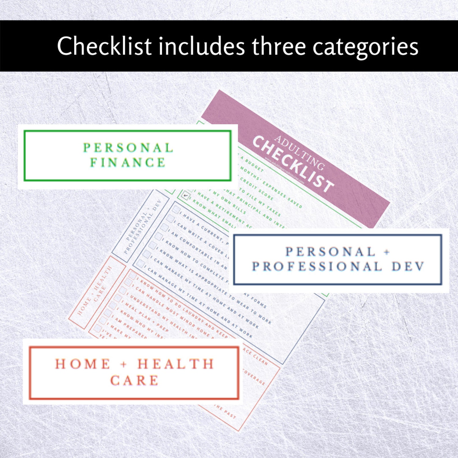 Editable Adulting Checklist | Etsy