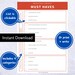 Medicine Cabinet Must Haves Checklist *editable - Etsy