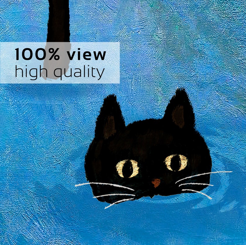 Monet Cat, Cat Lovers Gift Ideas, Cat Poster Funny, Claude Monet Print ...