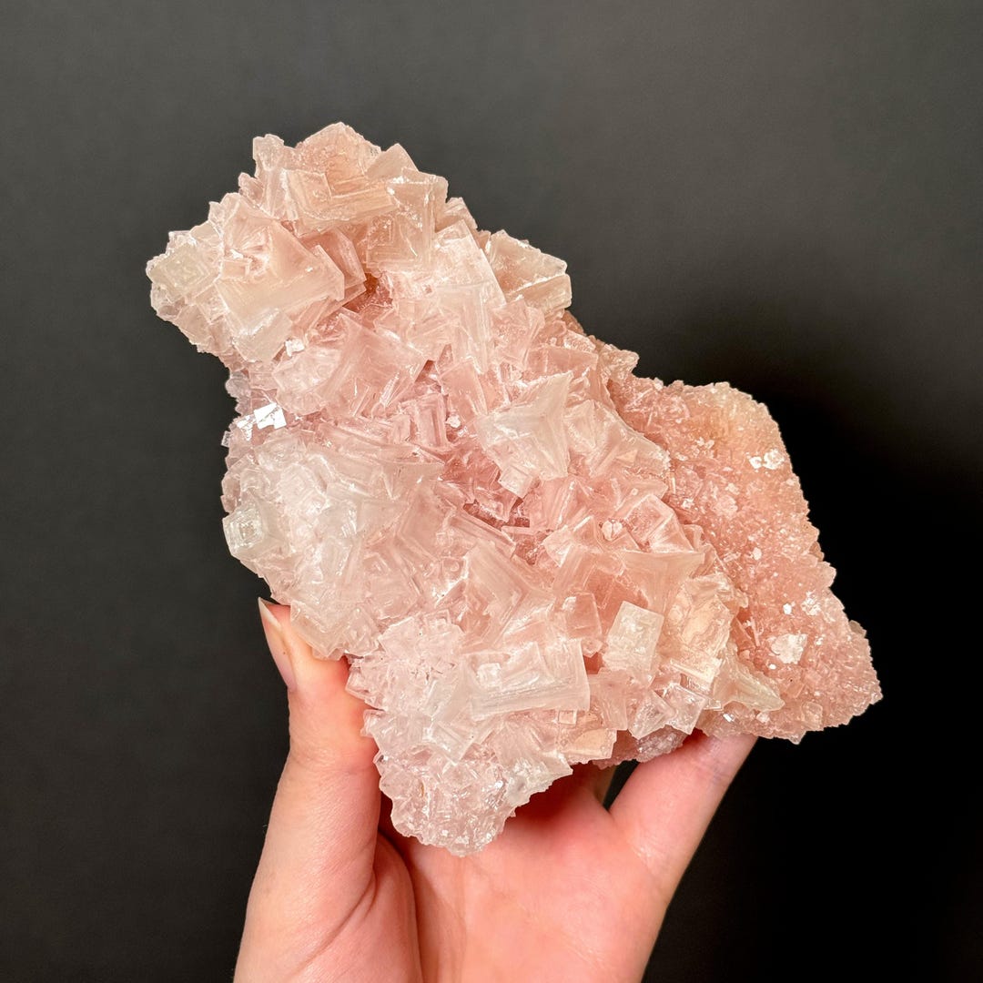 Large Pink Halite Specimen From Searles Lake, California, USA / Natural ...
